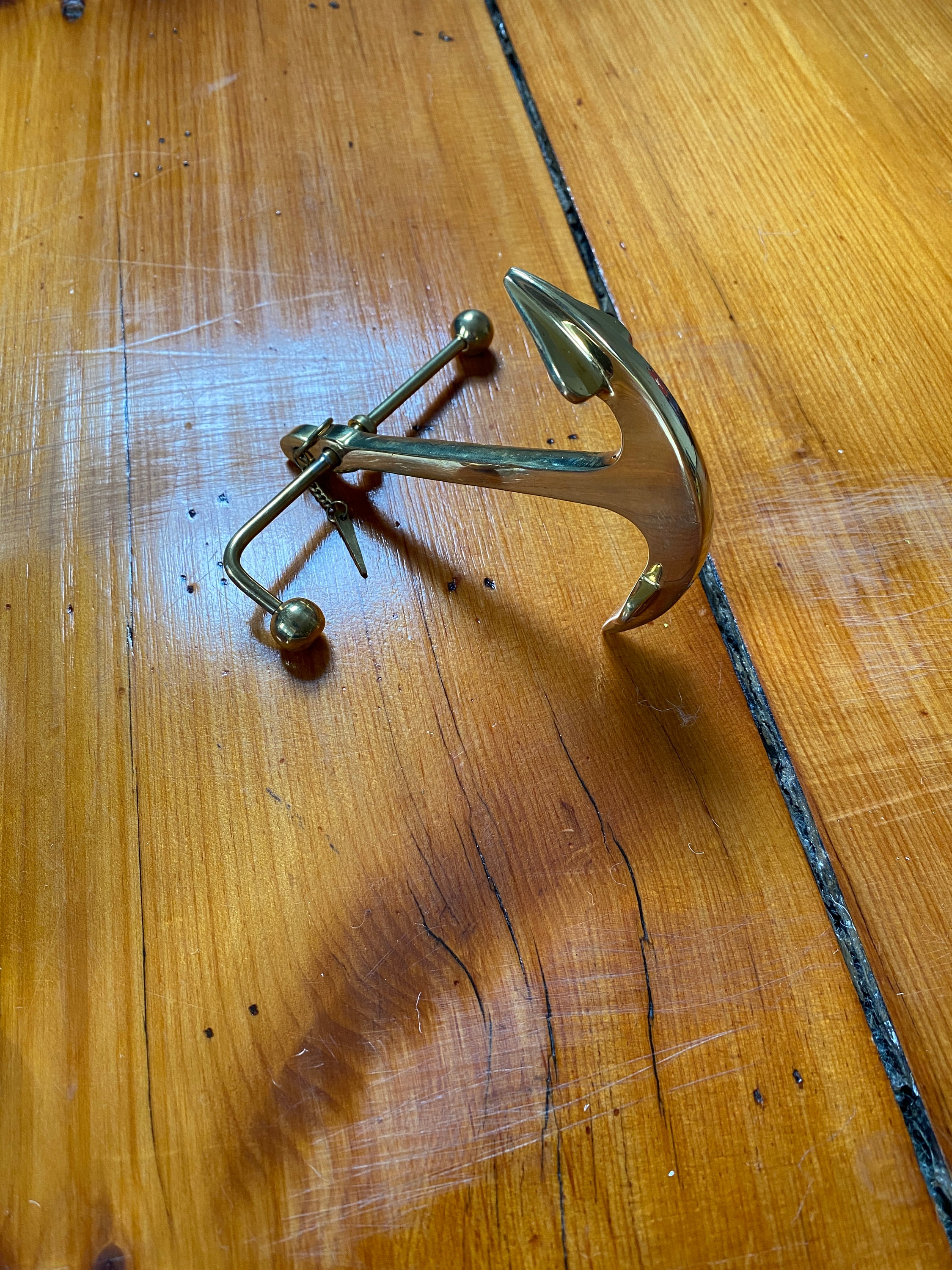The Anchor Paperweight Authentic Model Brass Anchor - Etsy