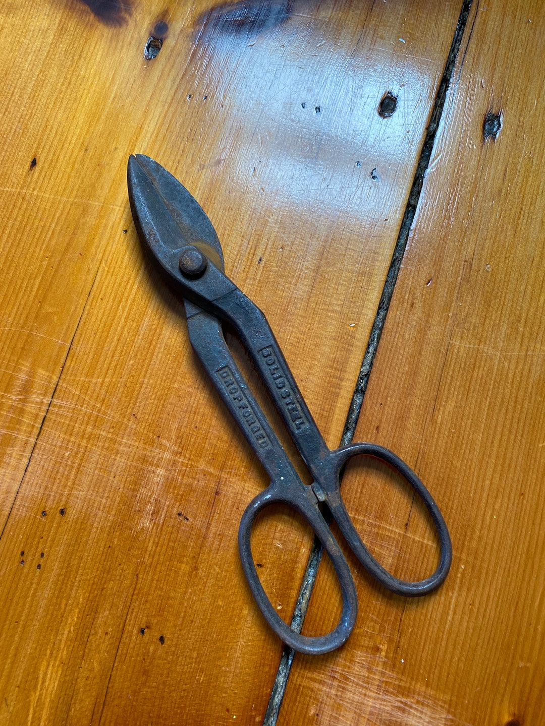 Antique Dropforged Solid Steel Scissors Antique Tools Farmhouse Style ...