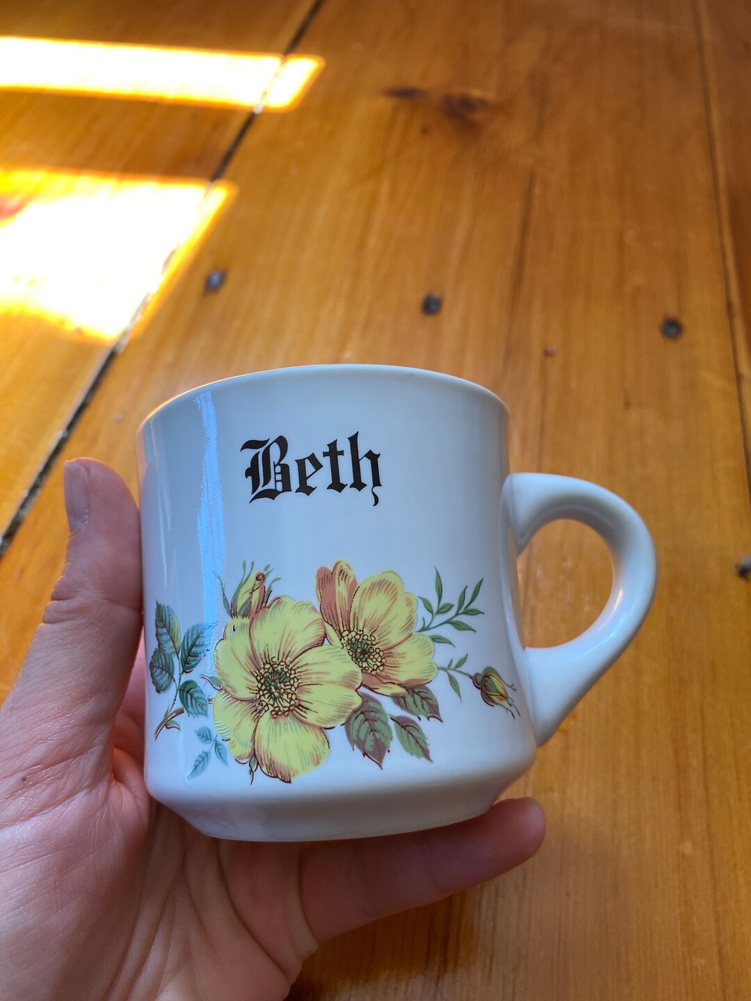 Vintage beth Mug 1980s Mug Gifts for Beths Papel Ceramics - Etsy