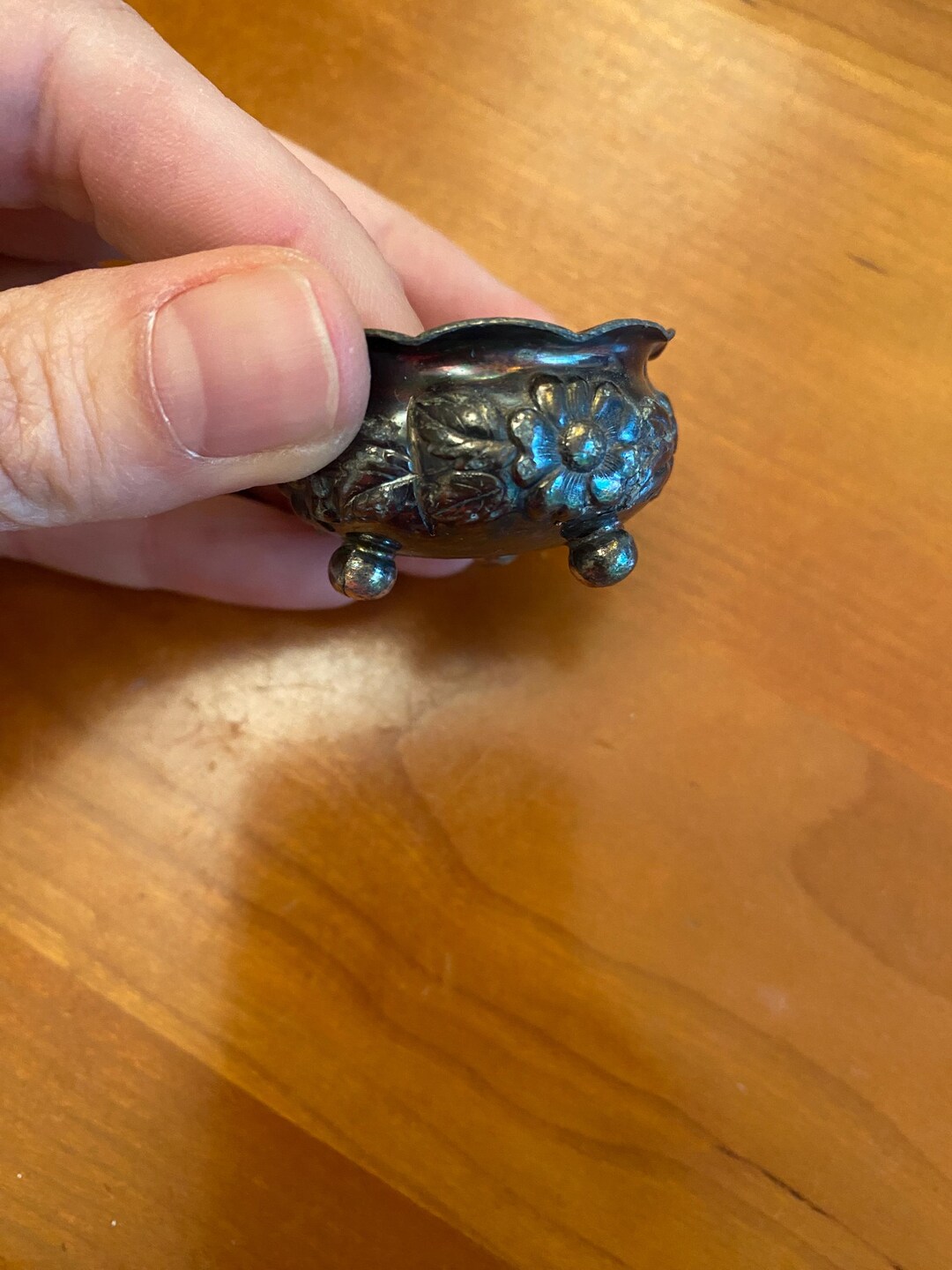 Antique Wilcox Silver Plate Co Tiny Silver Salt Dish - Tiny Silver Dish ...