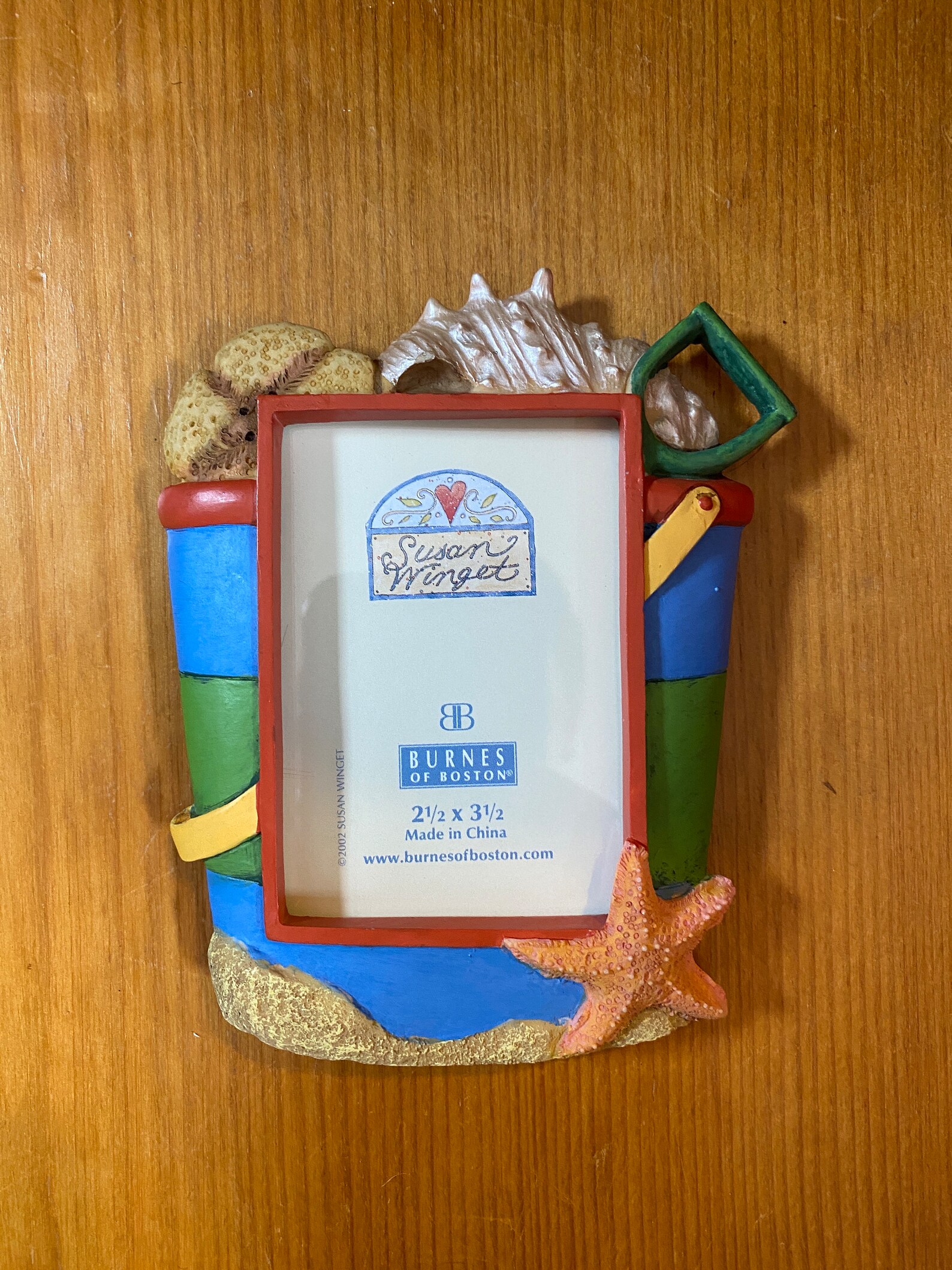 Vintage Susan Winget Beach Pail Picture Frame 2002 Burnes of Boston ...