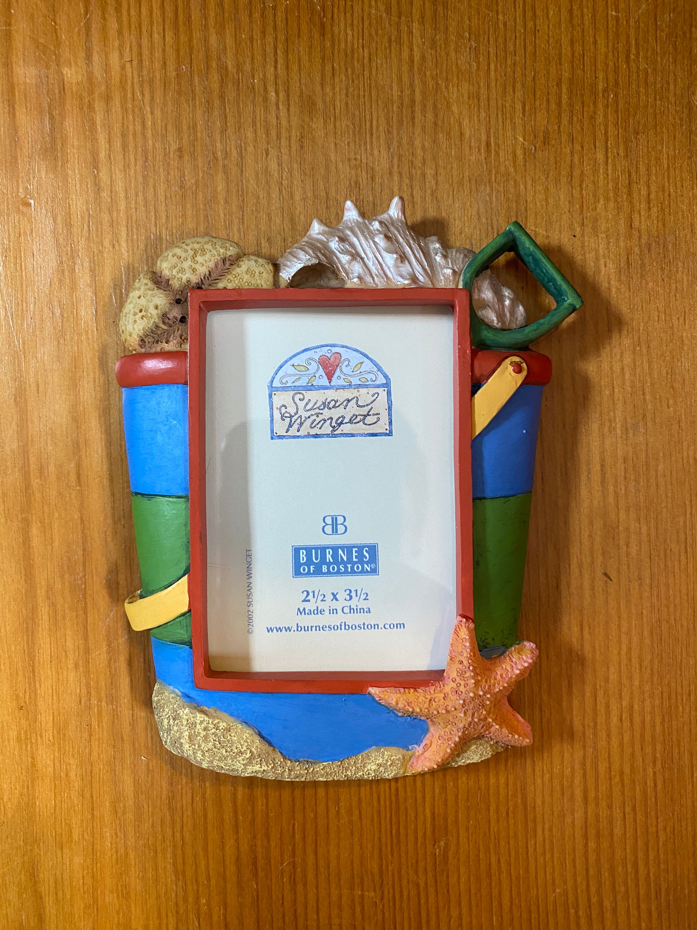 Vintage Susan Winget Beach Pail Picture Frame 2002 Burnes of Boston ...
