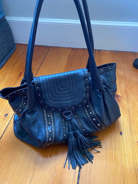 Authentic Vintage Sharif Studio Studded and Fringed L… - Gem