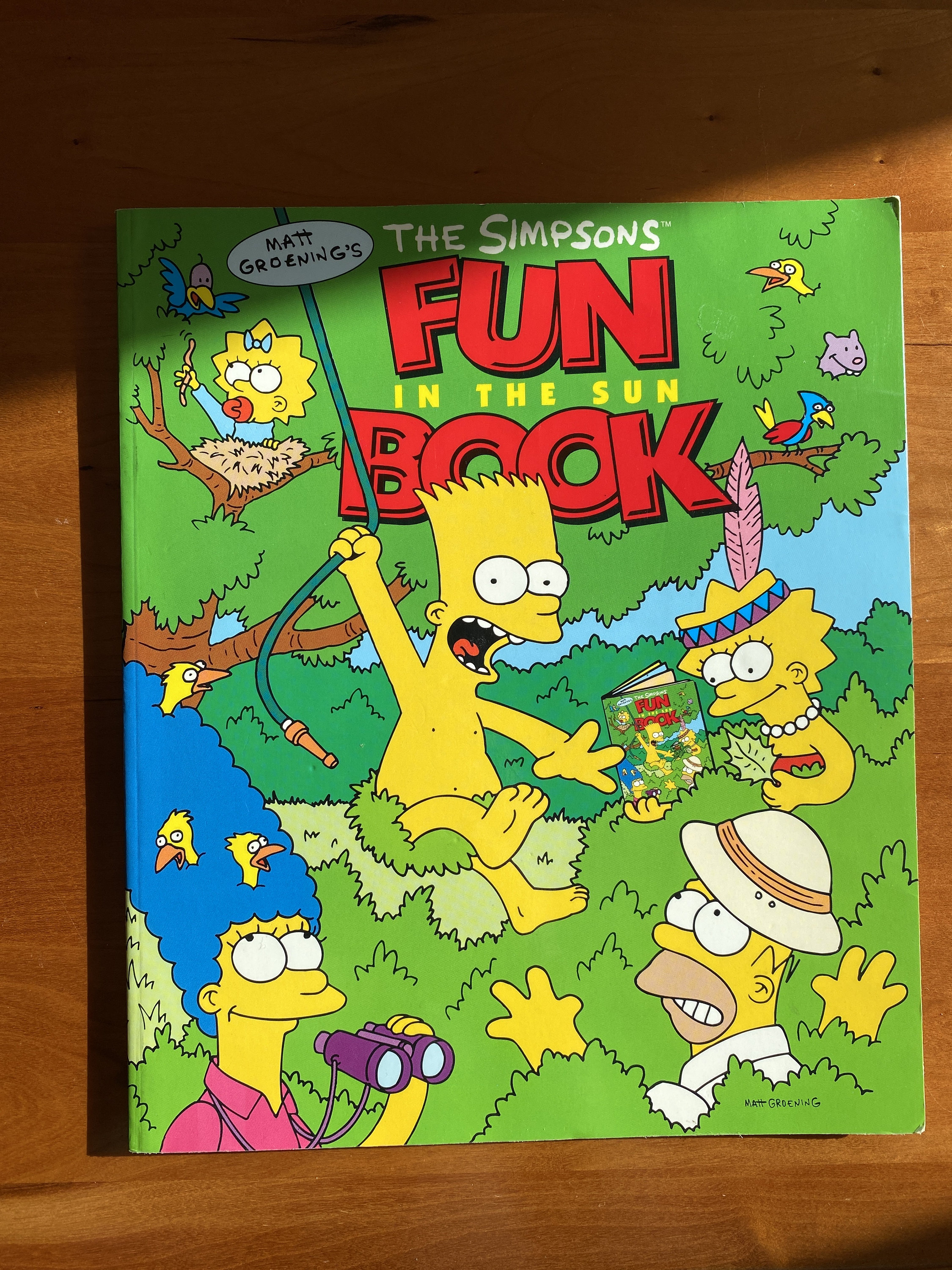 The Simpsons Fun in the Sun Book - 1992 Harper Perennial - Like New - Etsy