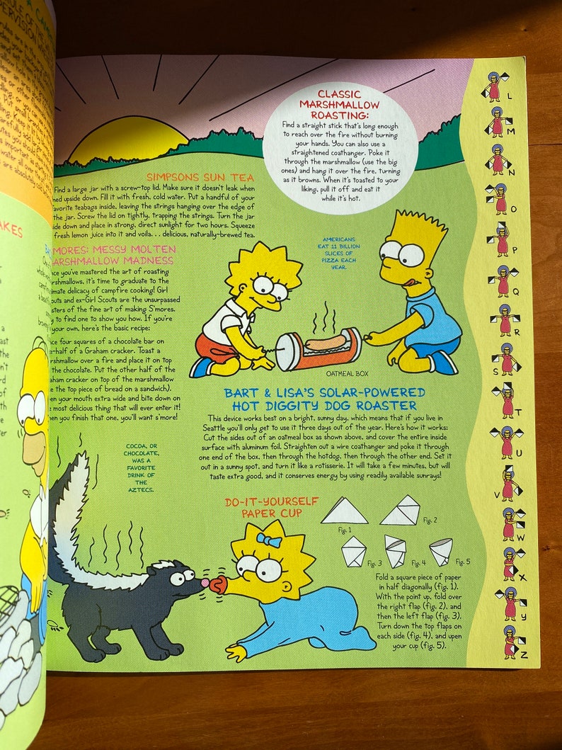 The Simpsons Fun in the Sun Book - 1992 Harper Perennial - Like New - Etsy
