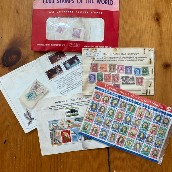 Stamp Collection - Etsy
