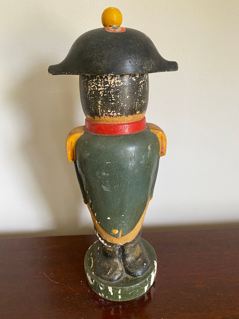 Rare Vintage Bronzini Carved Wood Napoleon Soldier - Made in Italy ...