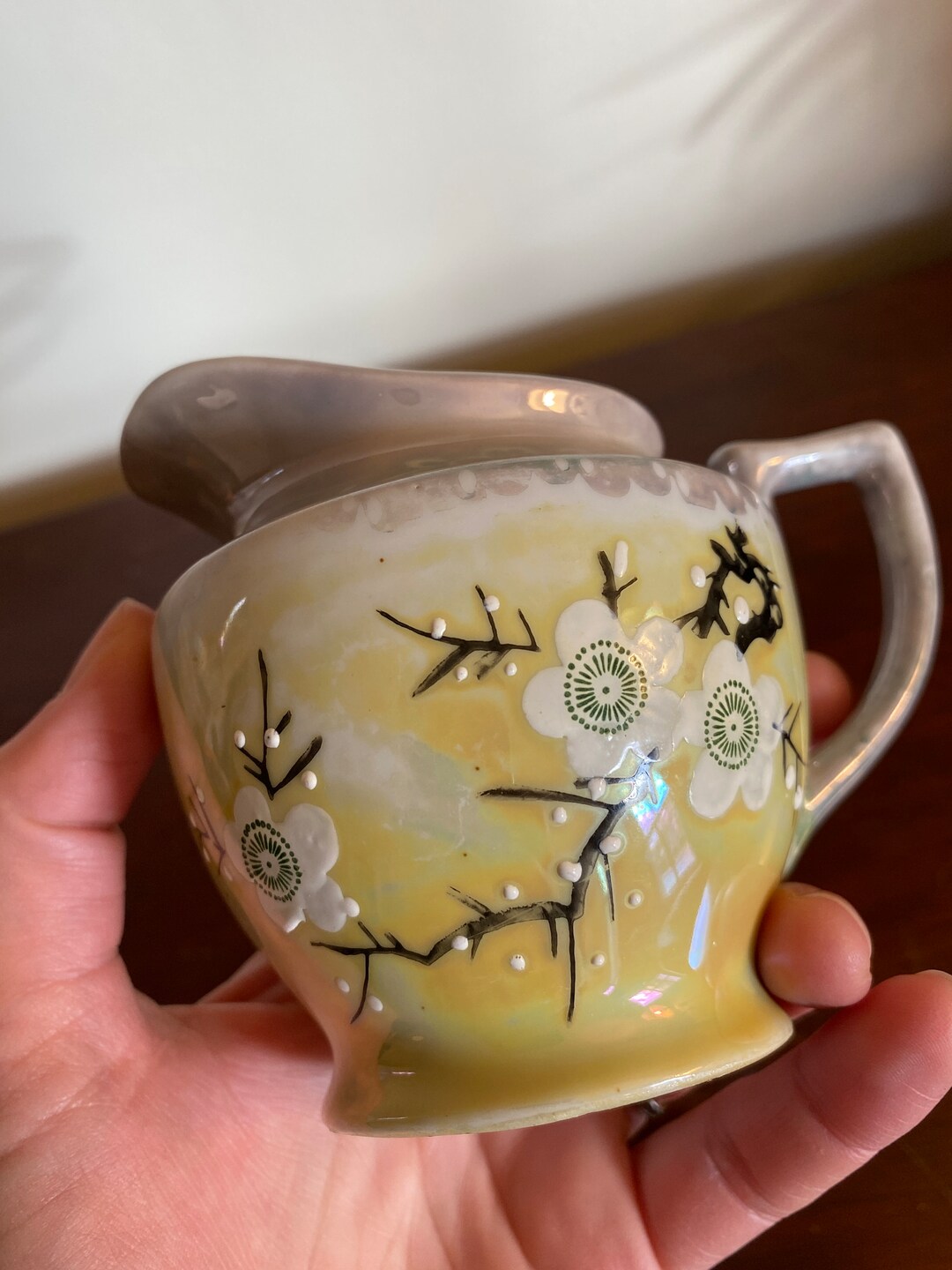Vintage Lustreware Pitcher - Made in Japan - Vintage Porcelain Creamer ...