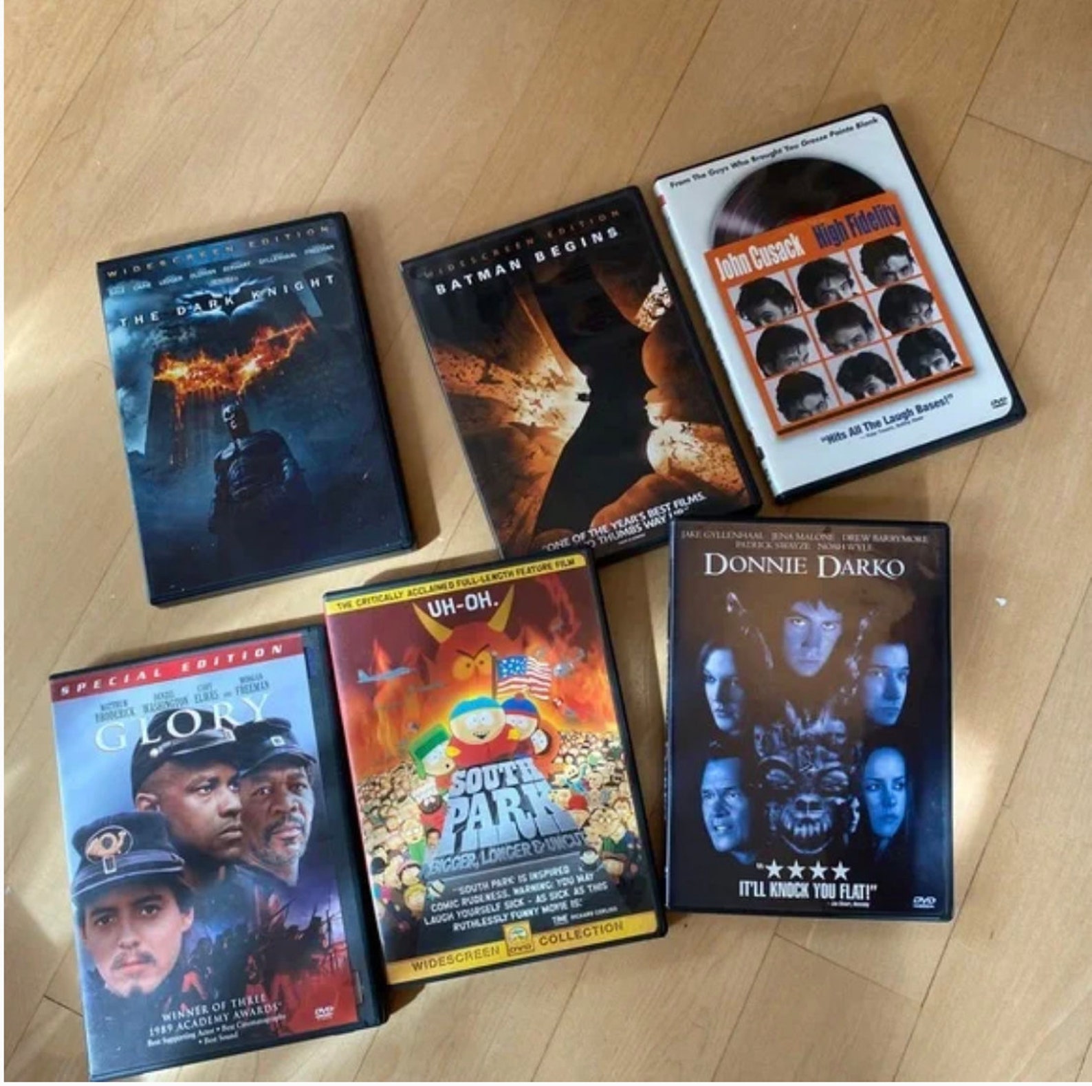 Y2K Film Classics - 6 Dvds - High Fidelity - Batman Begins - Donnie ...