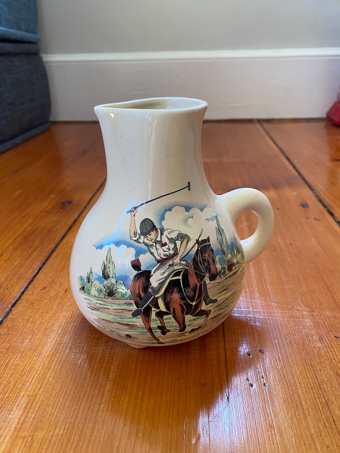 Vintage Lord & Taylor Ceramic Pitcher Polo Player - Etsy