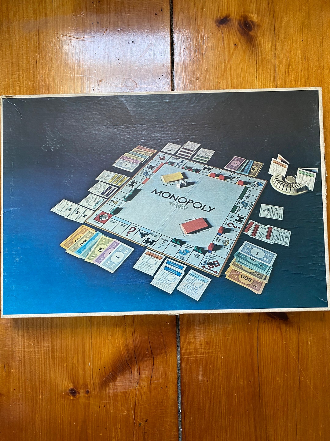 Vintage Monopoly Board Game - Parker Brothers 1974 Anniversary Edition ...