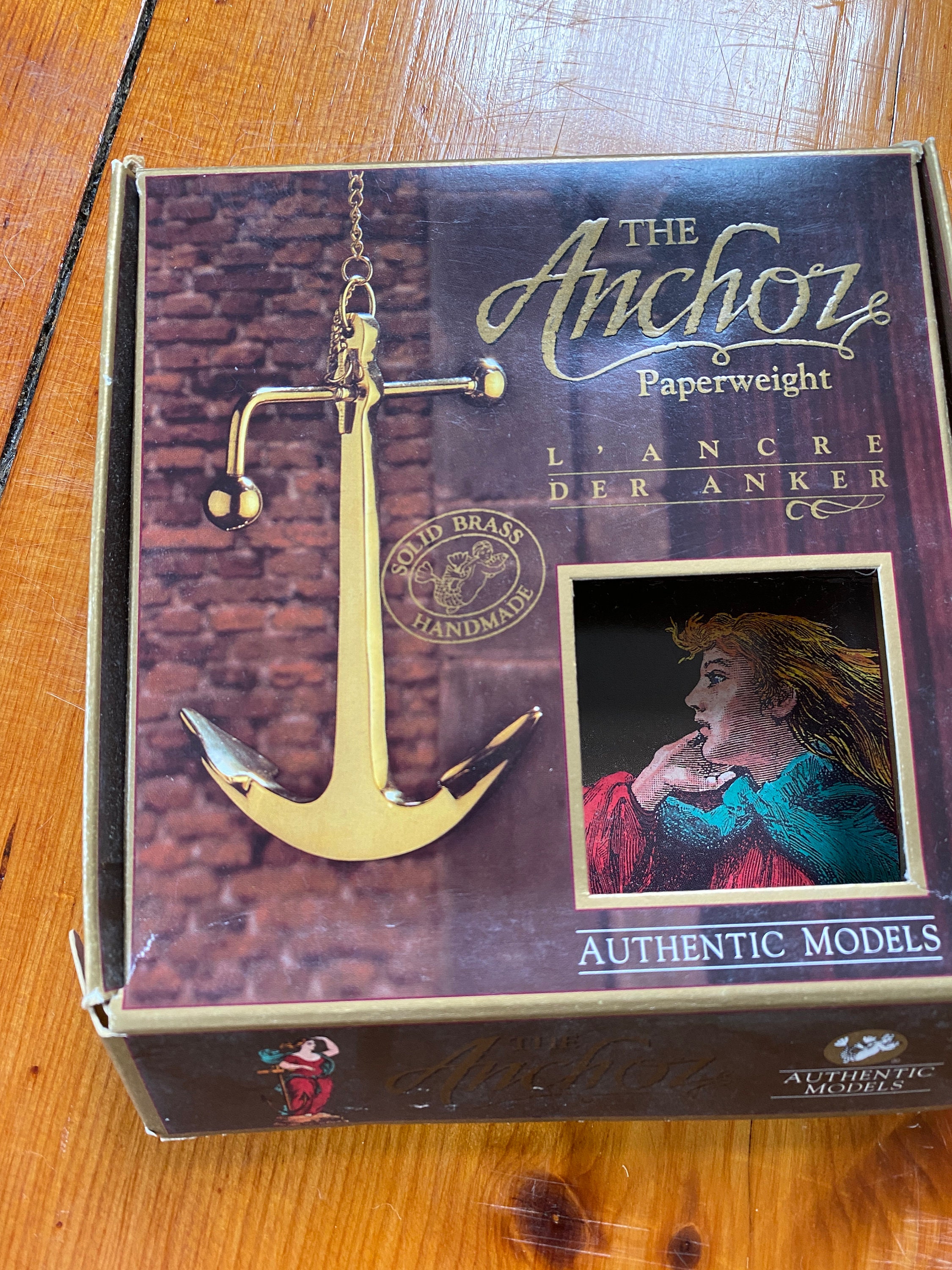 The Anchor Paperweight Authentic Model Brass Anchor - Etsy