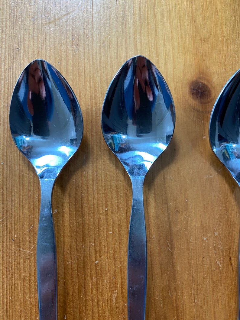 Vintage Japanese Stainless Steel Tea Spoons Set of 3 - Etsy