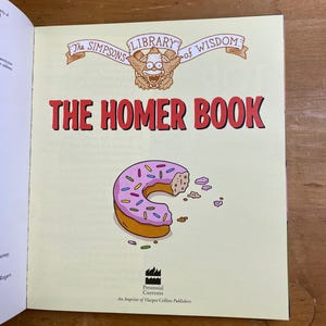 The Simpsons Library of Wisdom - the Homer Book - 2004 Harper Perennial ...