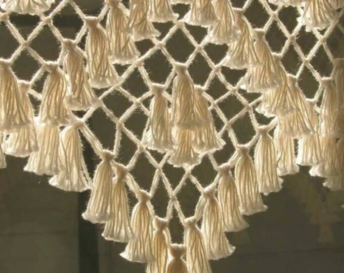 Vintage Hand Tied Laura Copenhaver White Bed Canopy - 8' X 5' - Etsy
