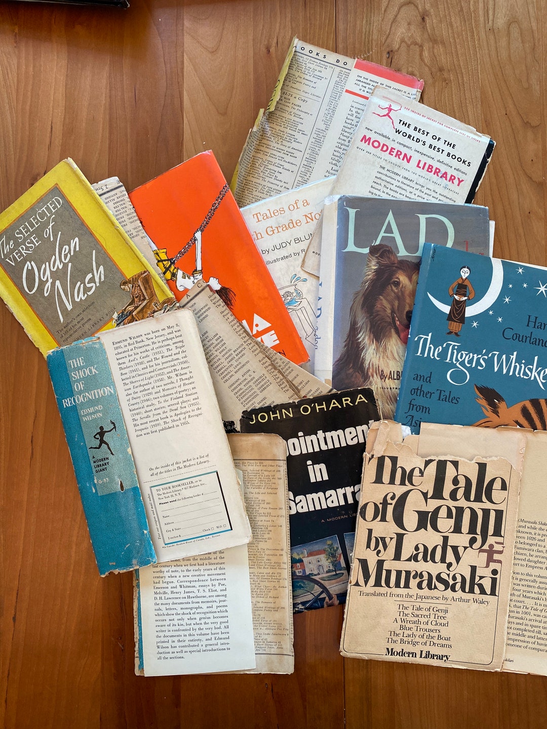 Lot of Vintage Dust Jackets - 1950s-80s - Book Covers - Ephemera ...