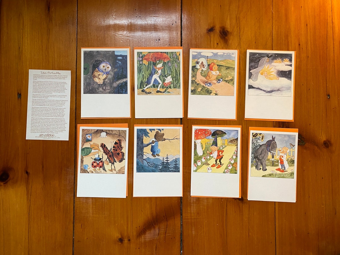Vintage Ida Bohatta Reproduction Greeting Cards Set of 8 With Envelopes ...