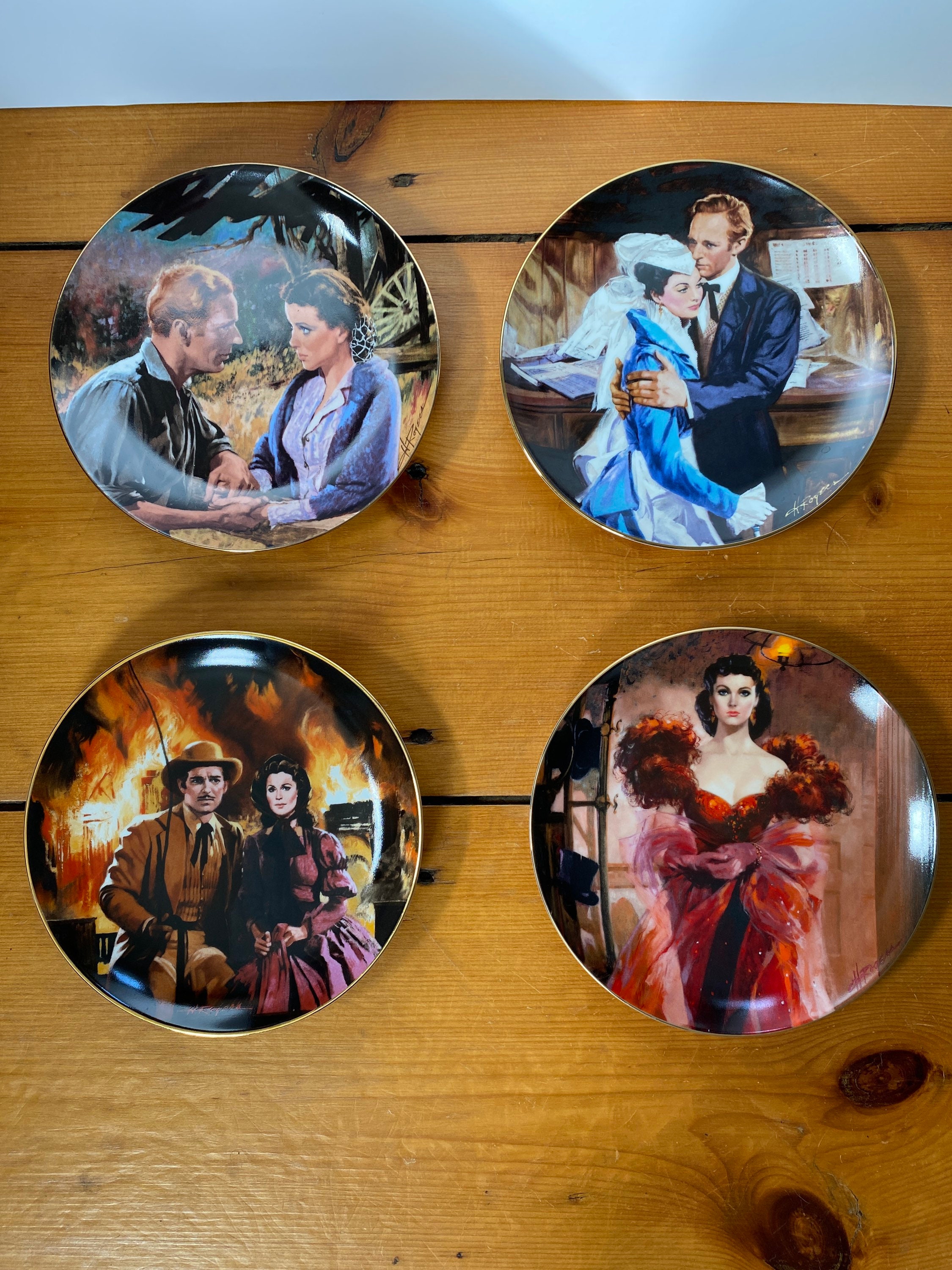 Gone With the Wind Collector Plates by Howard Rogers - Etsy