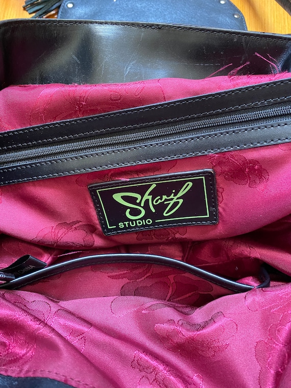 Authentic Vintage Sharif Studio Studded and Fringed L… - Gem