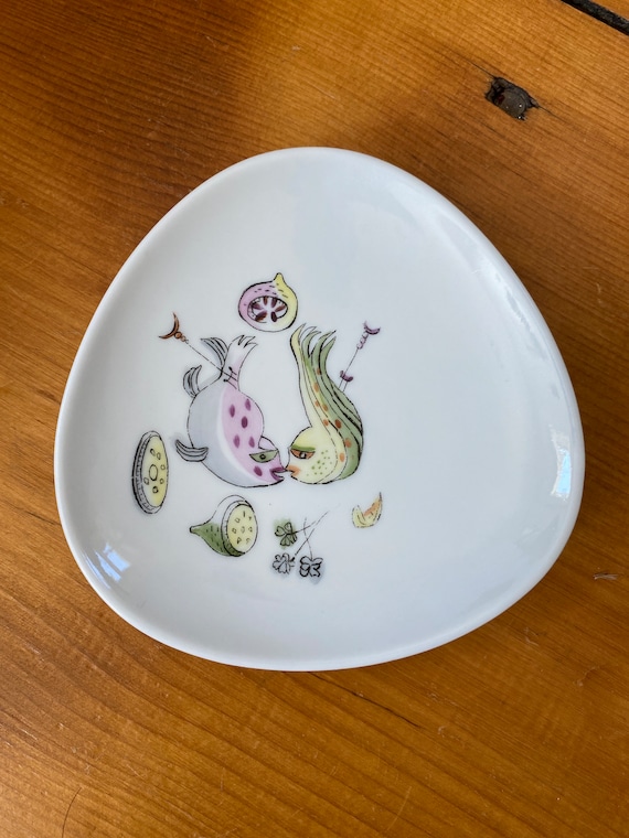 Vintage Rosenthal Triangle Dish German Mid Century Hand - Etsy