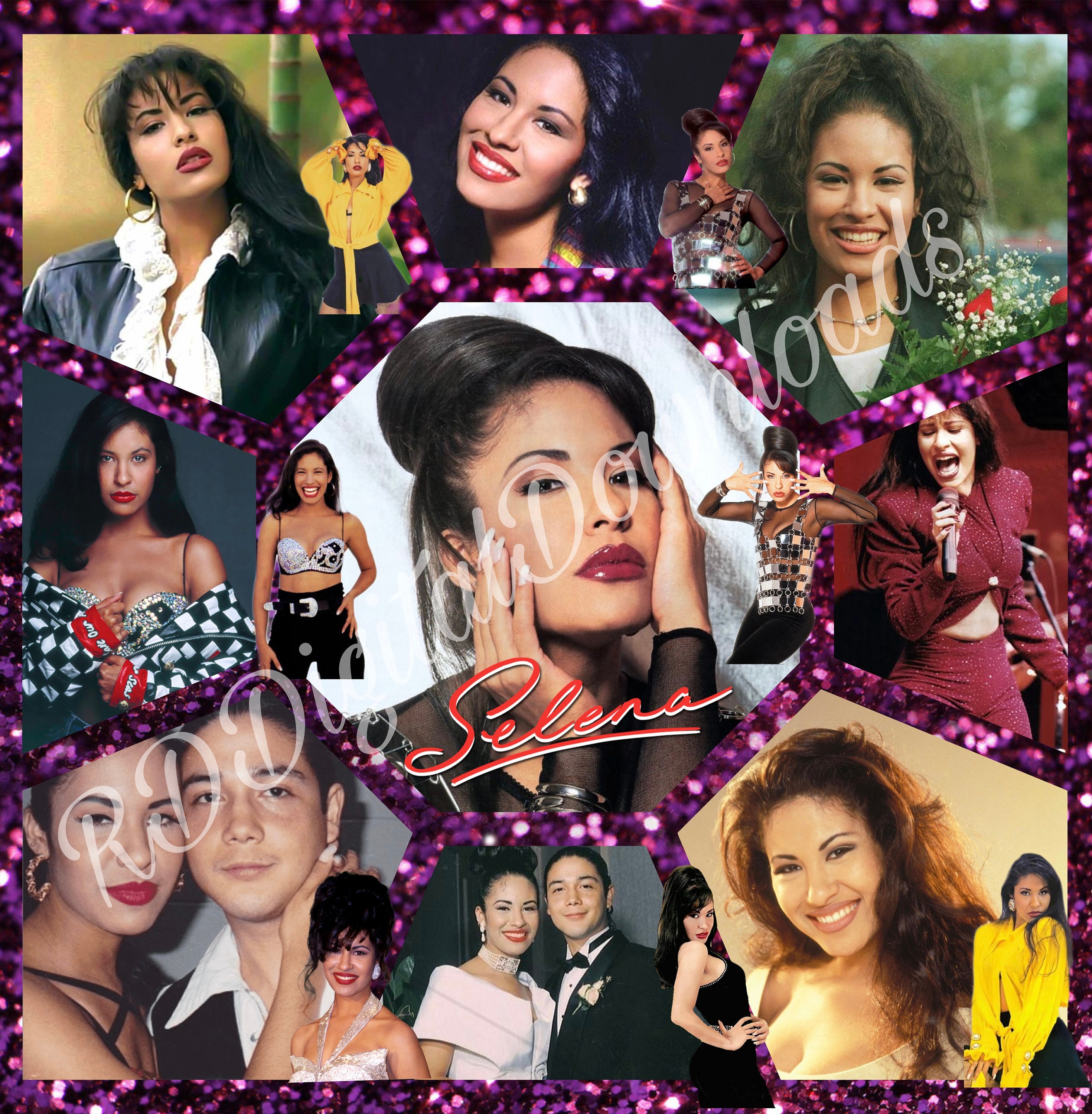Selena Quintanilla collage PNG file Prints Home & Living Wall Hangings ...