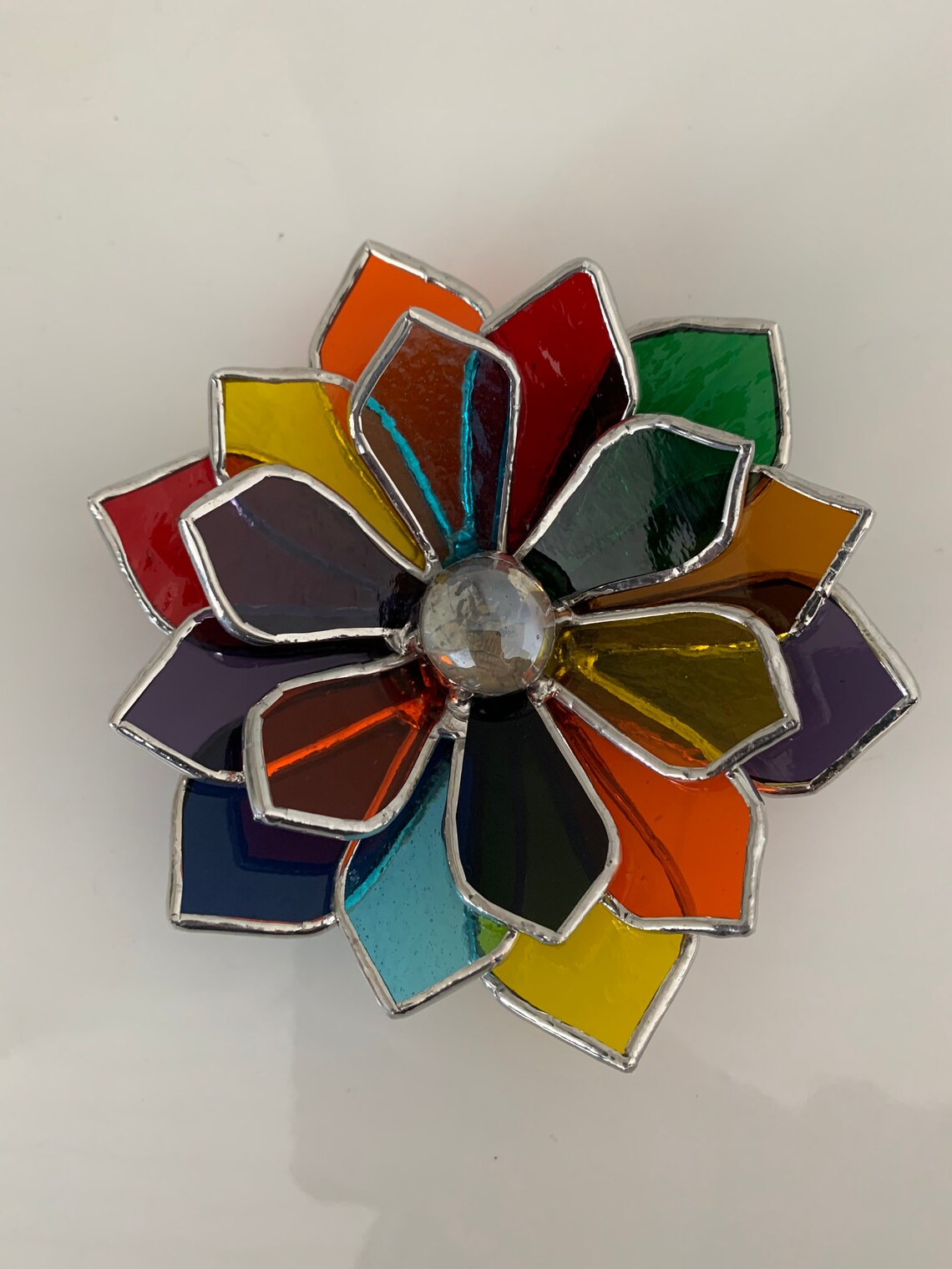 Stained Glass Flower - Etsy