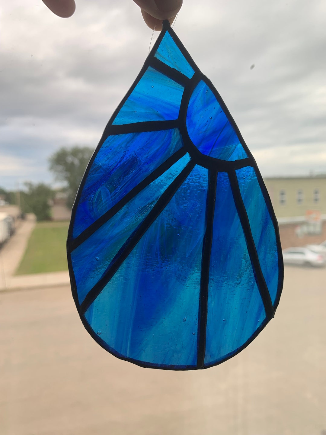 Teardrop Stained Glass - Etsy