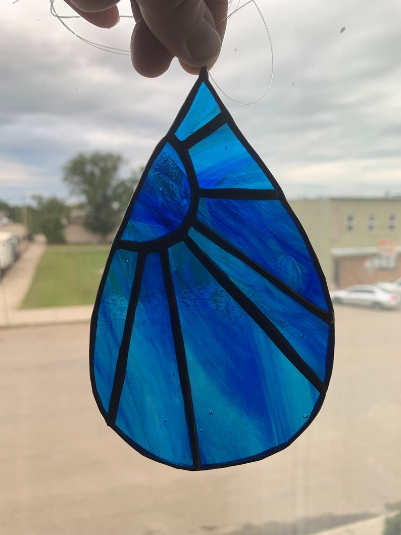 Teardrop Stained Glass - Etsy