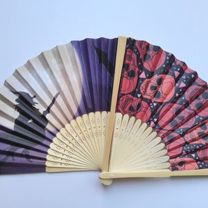 Customized Handmade Paper Fan Party Fan Christmas Fan Halloween Fan ...