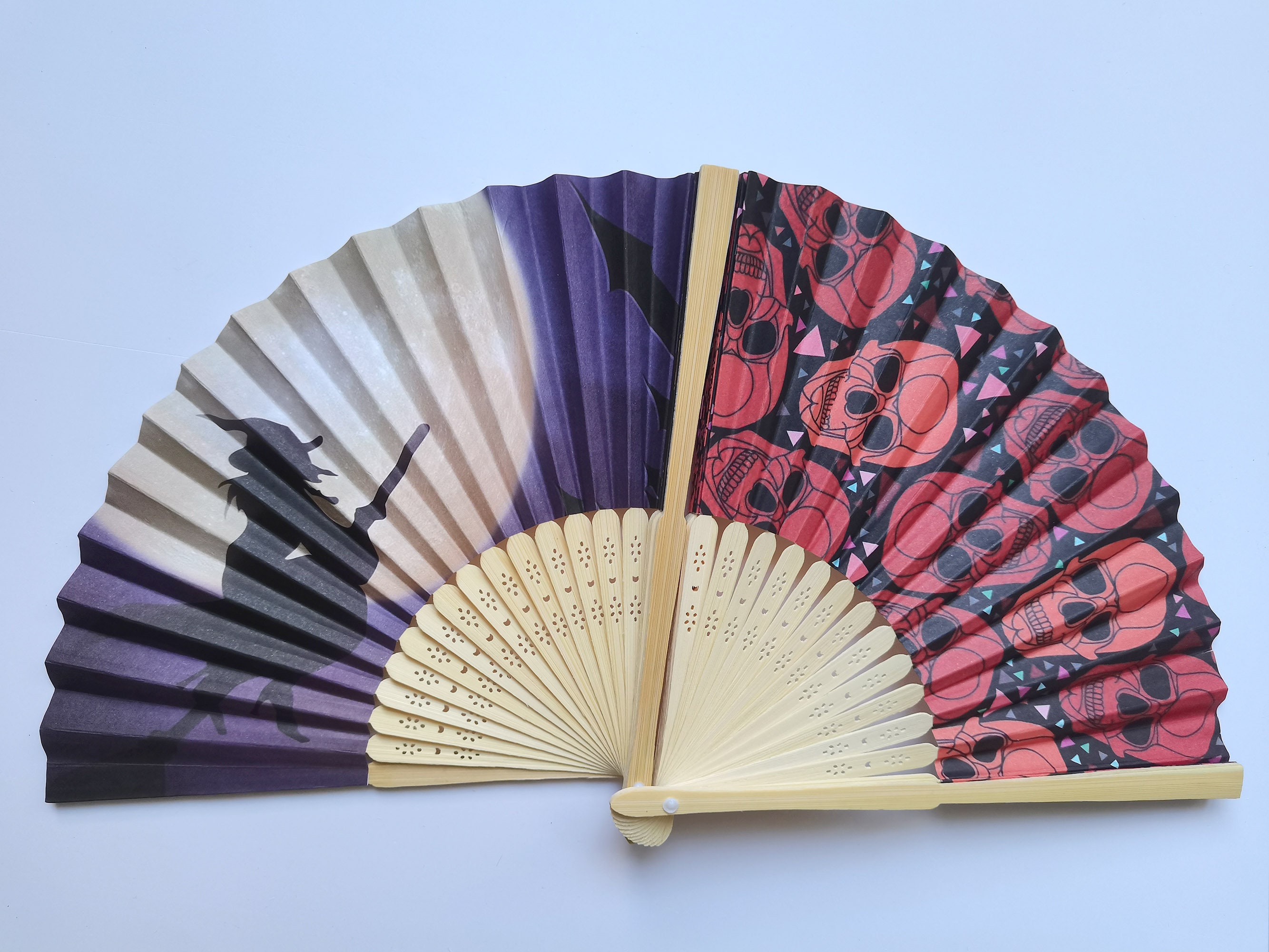 Customized Handmade Paper Fan Party Fan Christmas Fan Halloween Fan ...