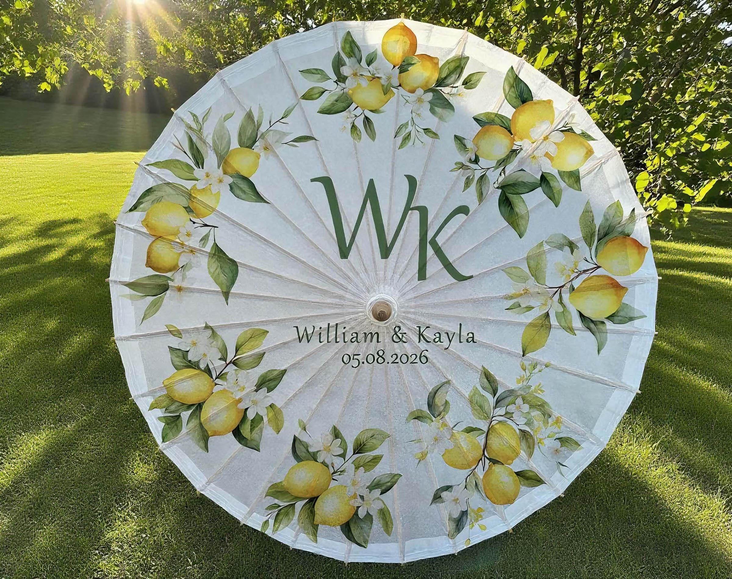 Personalized Custom Retro Style Parasols,outdoor Wedding Parasols ...