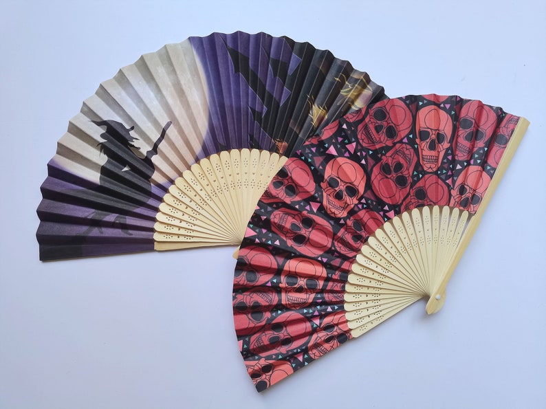 Customized Handmade Paper Fan Party Fan Christmas Fan Halloween Fan ...
