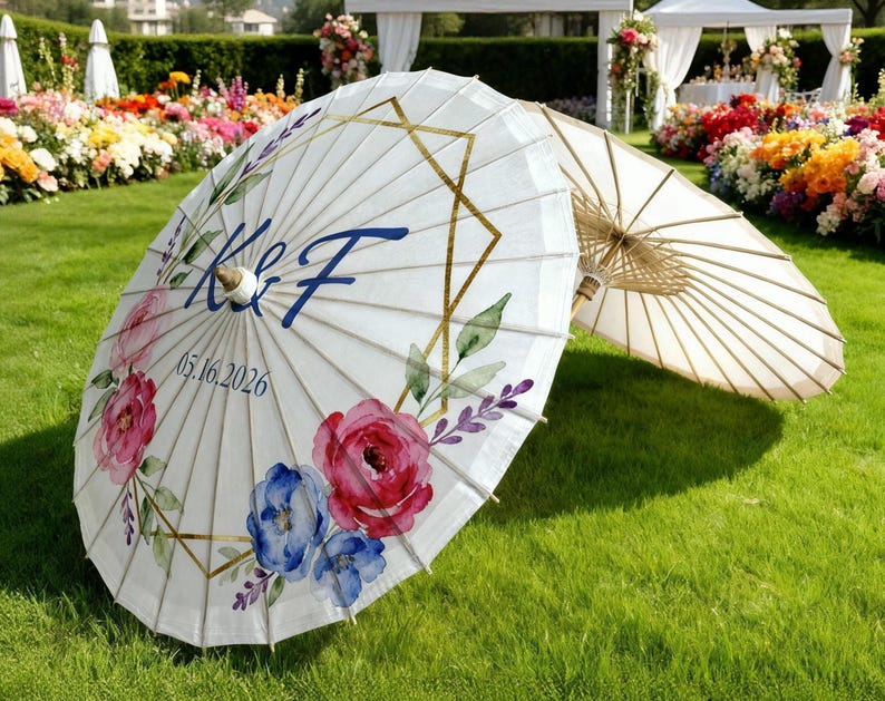 High-end Retro Oil-paper Umbrellas, Party Parasols, Outdoor Wedding ...
