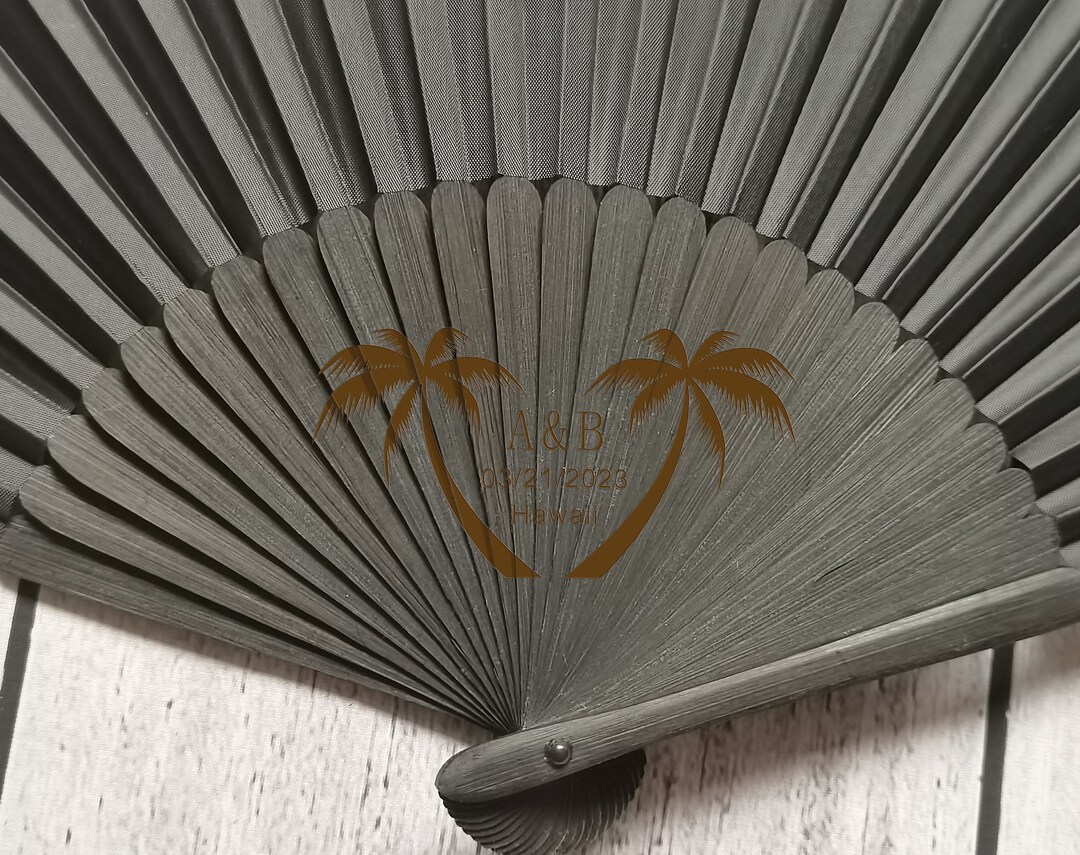 Personalized Custom Hand-carved Sandalwood Fan Fashion Hollow Exquisite ...