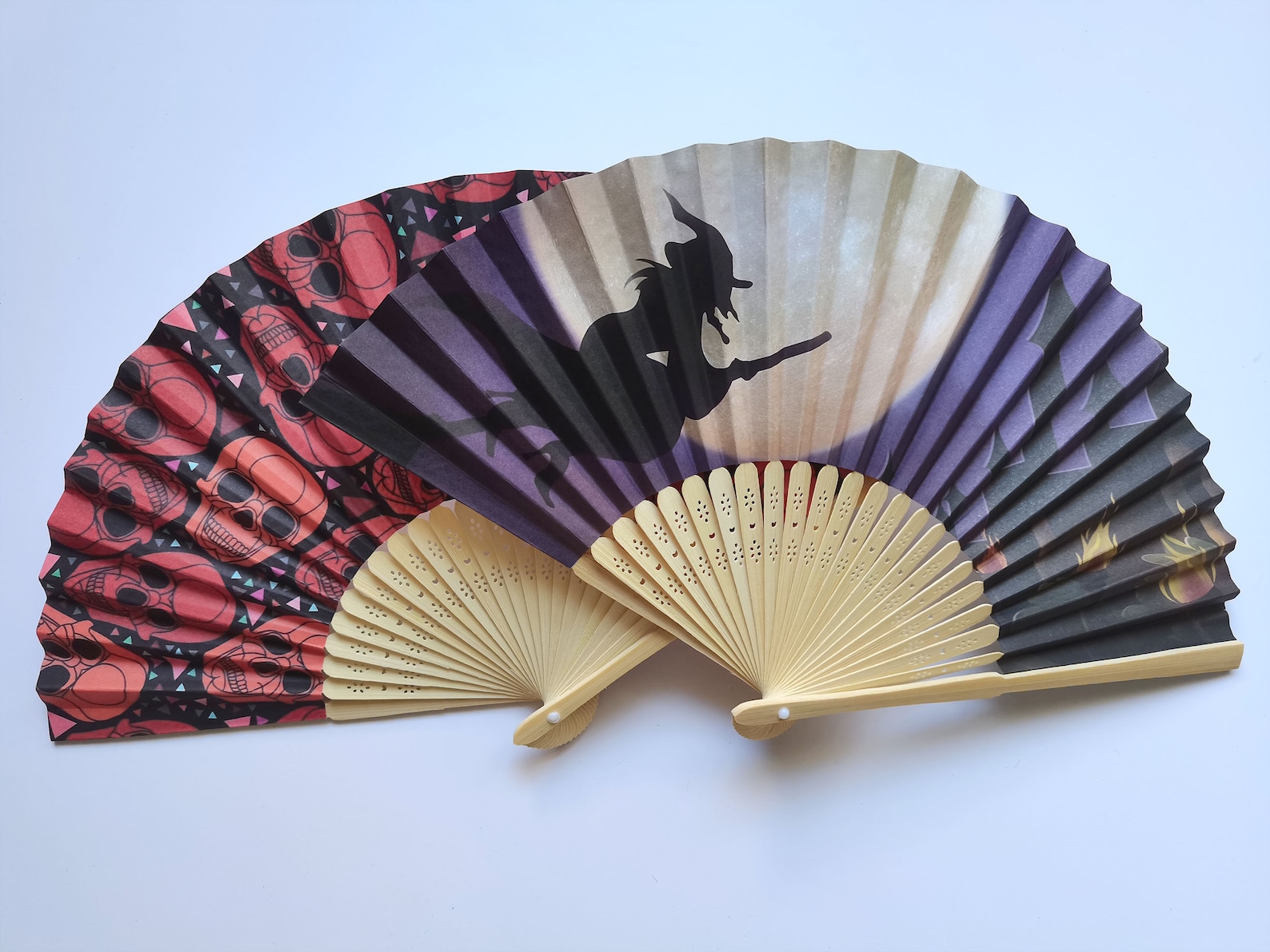 Customized Handmade Paper Fan Party Fan Christmas Fan Halloween Fan ...