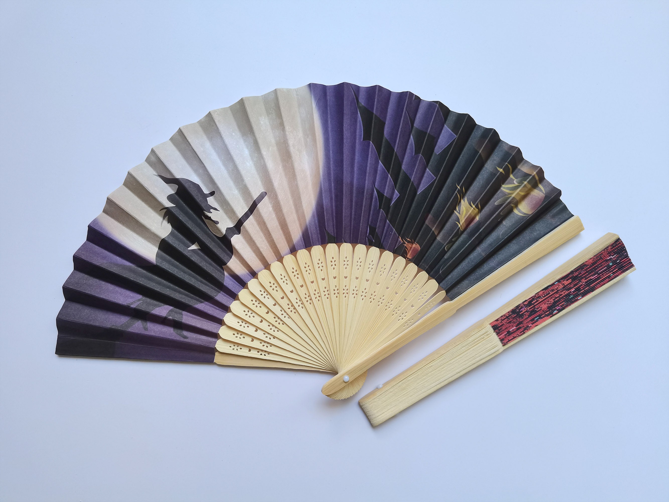 Customized Handmade Paper Fan Party Fan Christmas Fan Halloween Fan ...