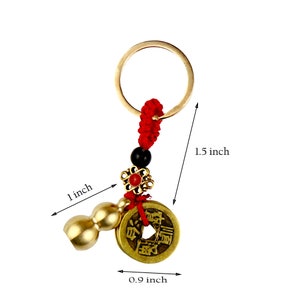 Brass Wu Lou Keychains Chinese Gourd Feng Shui Hu Lu Decorations ...