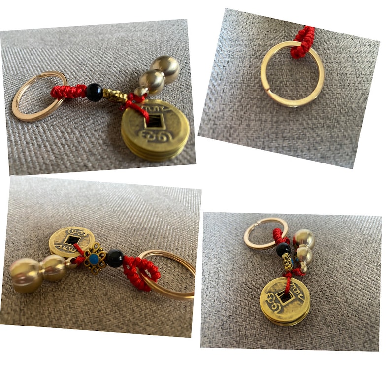 Brass Wu Lou Keychains Chinese Gourd Feng Shui Hu Lu | Etsy