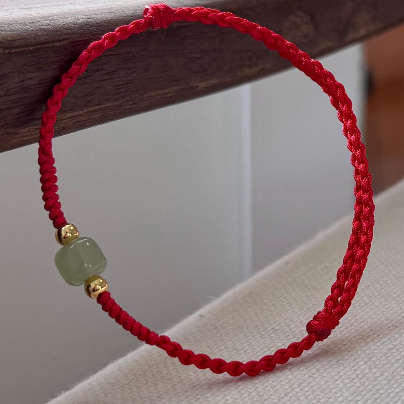 Red Jade Bracelet - Etsy
