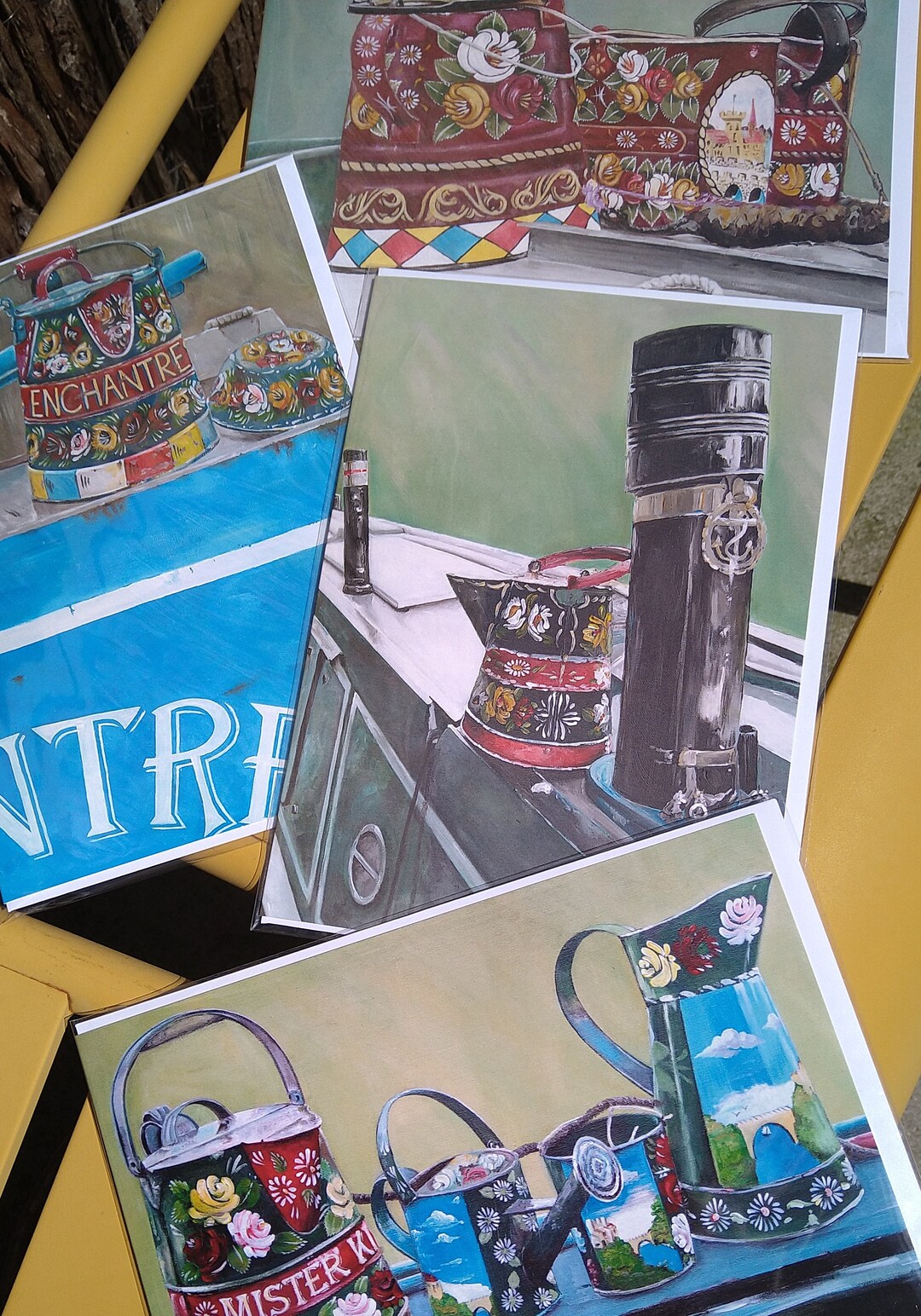 Set of Four Canal Art Blank Greeting Cards - Etsy