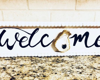 Welcome Oyster Sign - Etsy