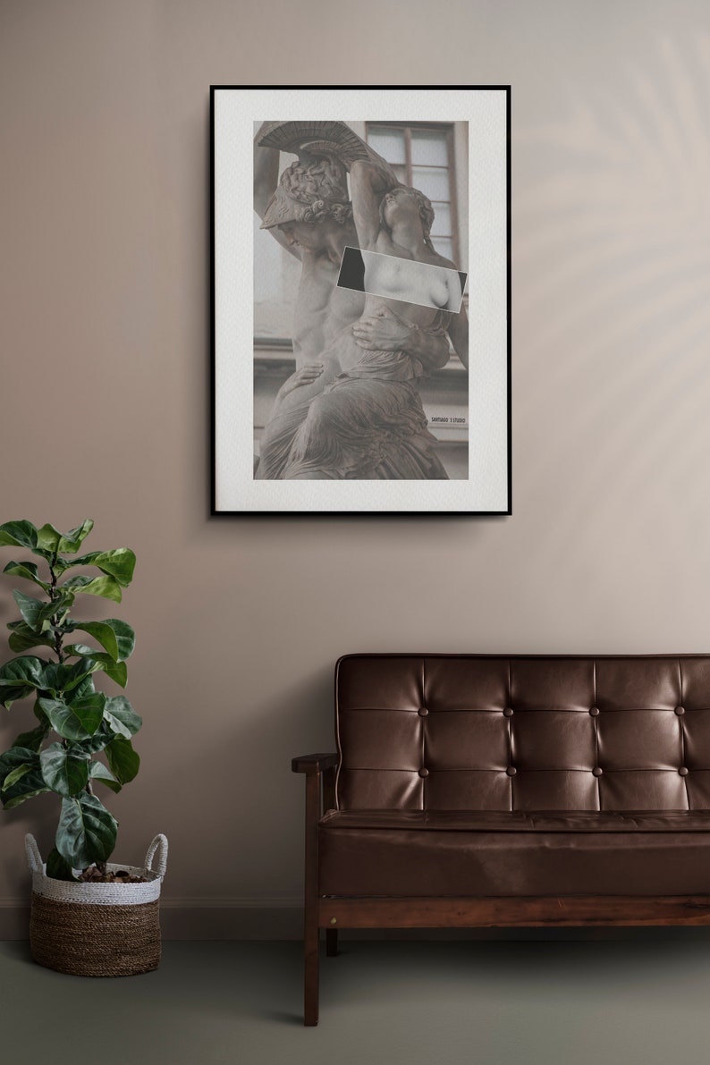 Home Decor Statue Poster David Statue Mythology Art Modern | Etsy