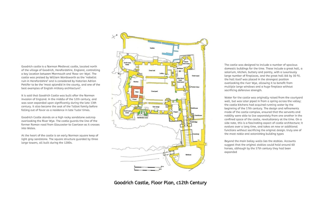 Medieval Castle Floor Plan Diagram
