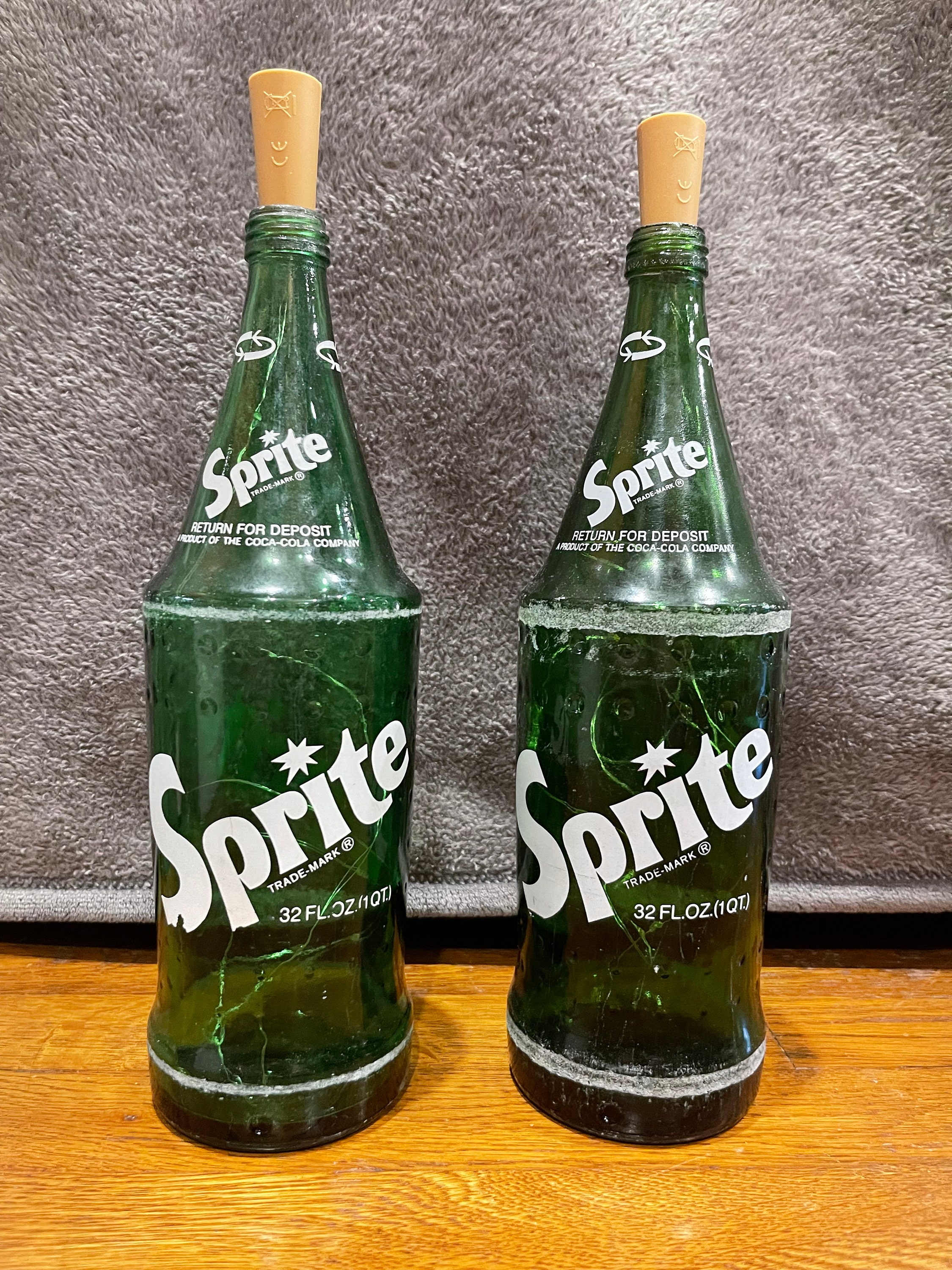 Vintage Sprite Soda Bottle With Warm LED Lights (32oz) - Etsy