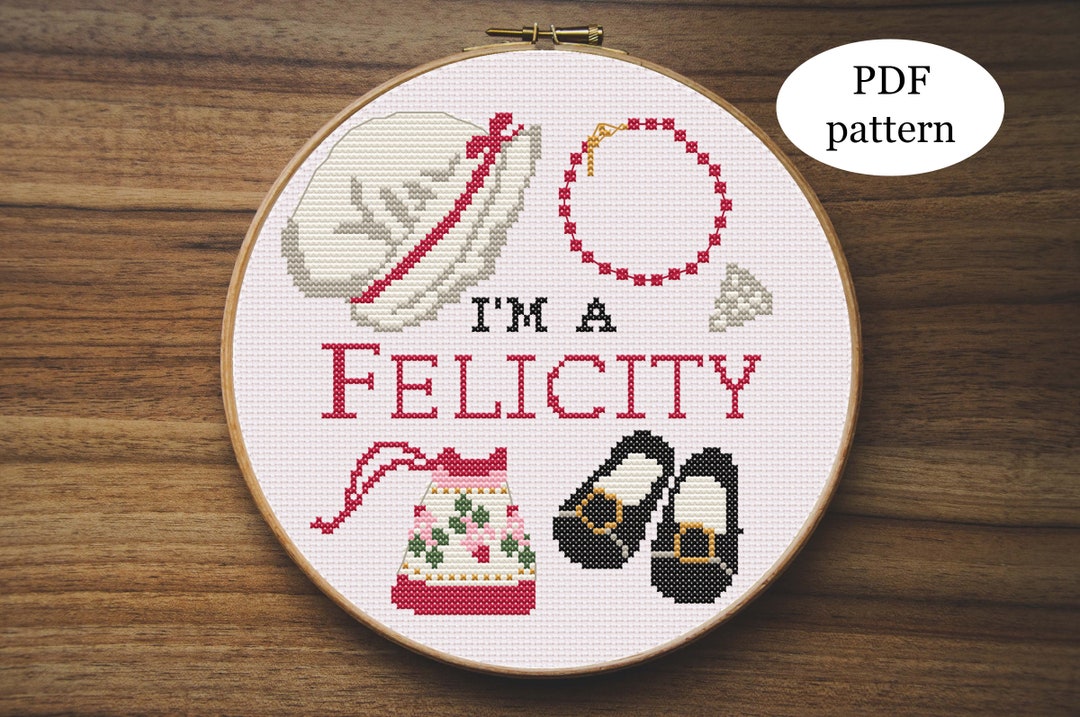 American Girl Doll "i'm a Felicity" Cross-stitch Pattern (felicity ...