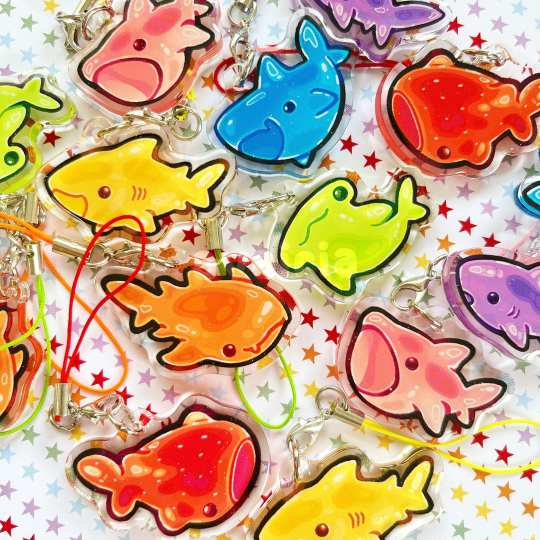 Gummy Sharks ⋆ Acrylic Glitter Epoxy Charms ⋆ 1.5inch - Etsy