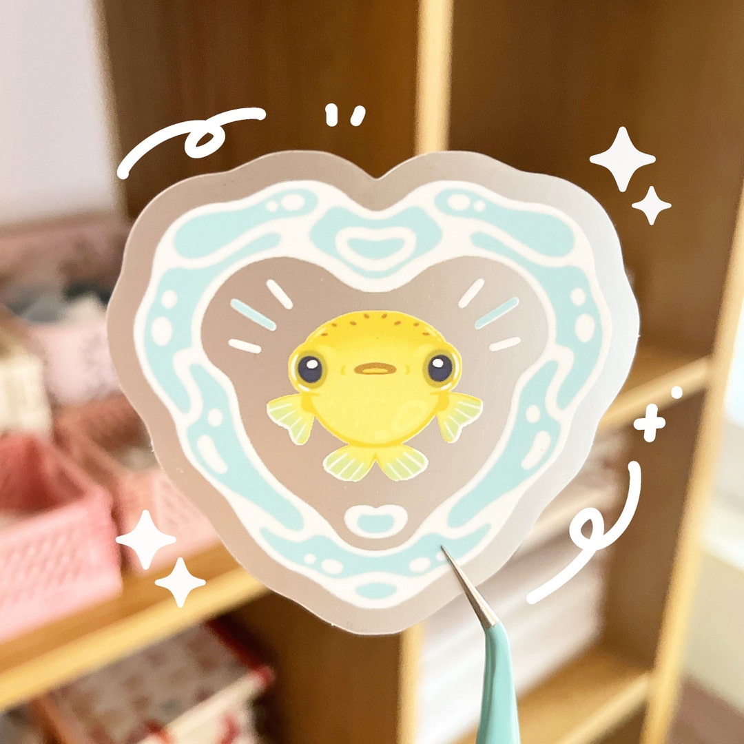 Pufferfish ⋆ Vinyl Clear Sticker - Etsy