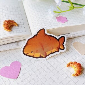 Croissant Shark Sticker Pack 3 PCS Waterproof Shark - Etsy