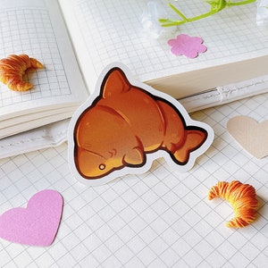 Croissant Shark Sticker Pack 3 PCS Waterproof Shark Stickers, Decal ...