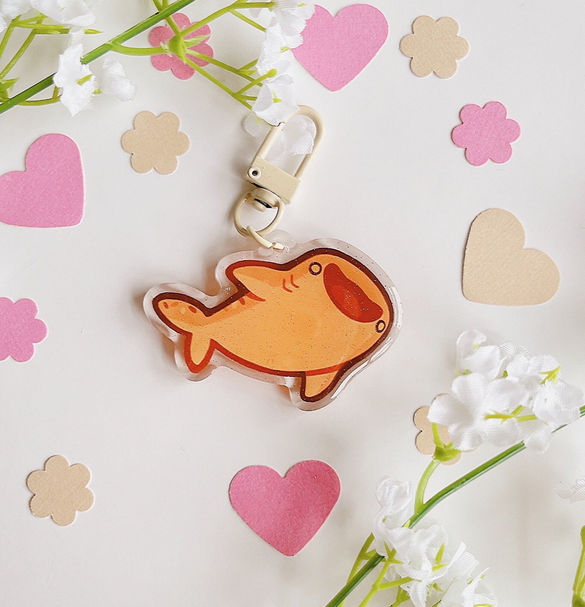 Bread Sharks Acrylic Charms Glitter Charm 2 Inch Shark - Etsy Canada